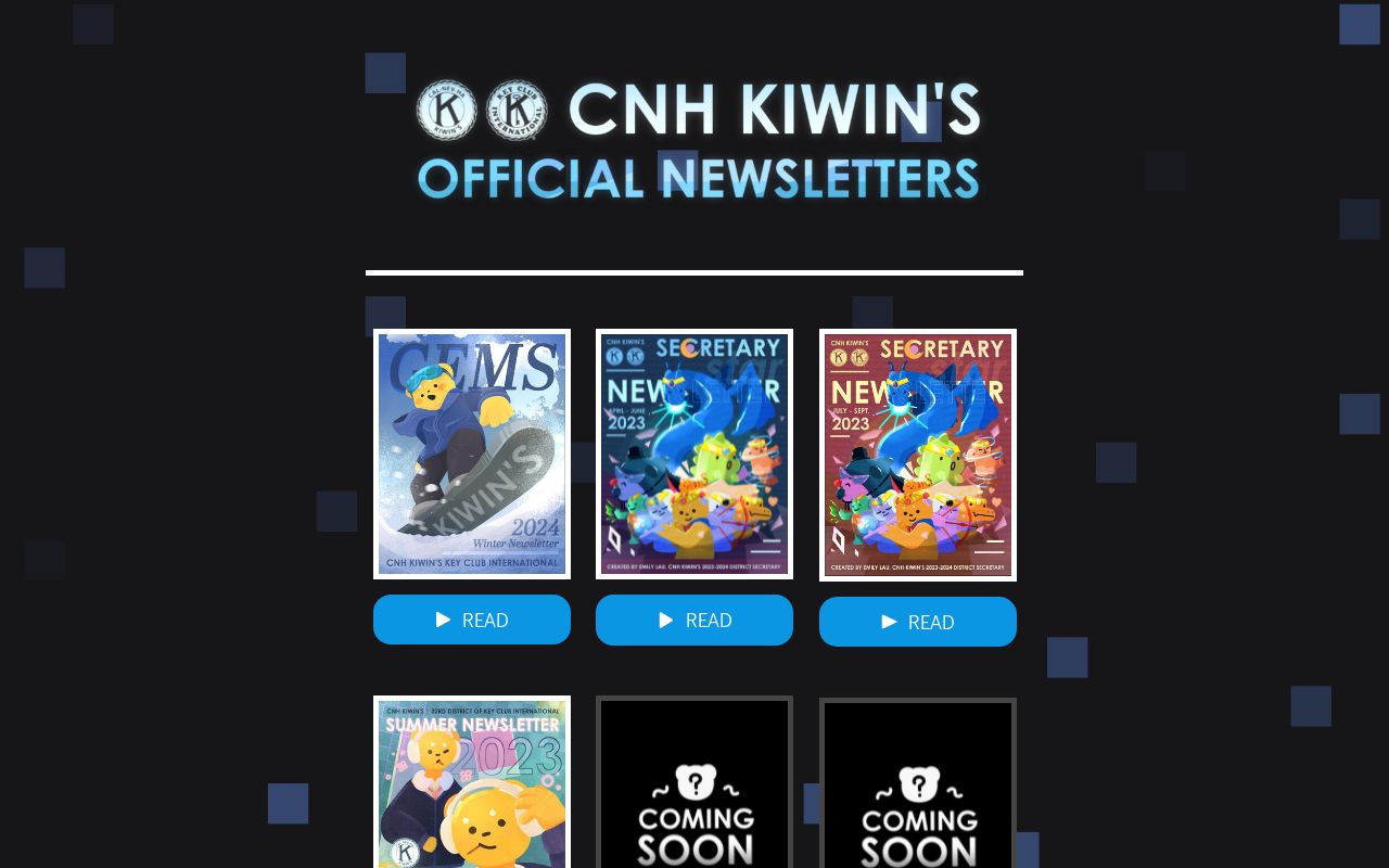 CNH KIWIN'S Newsletters